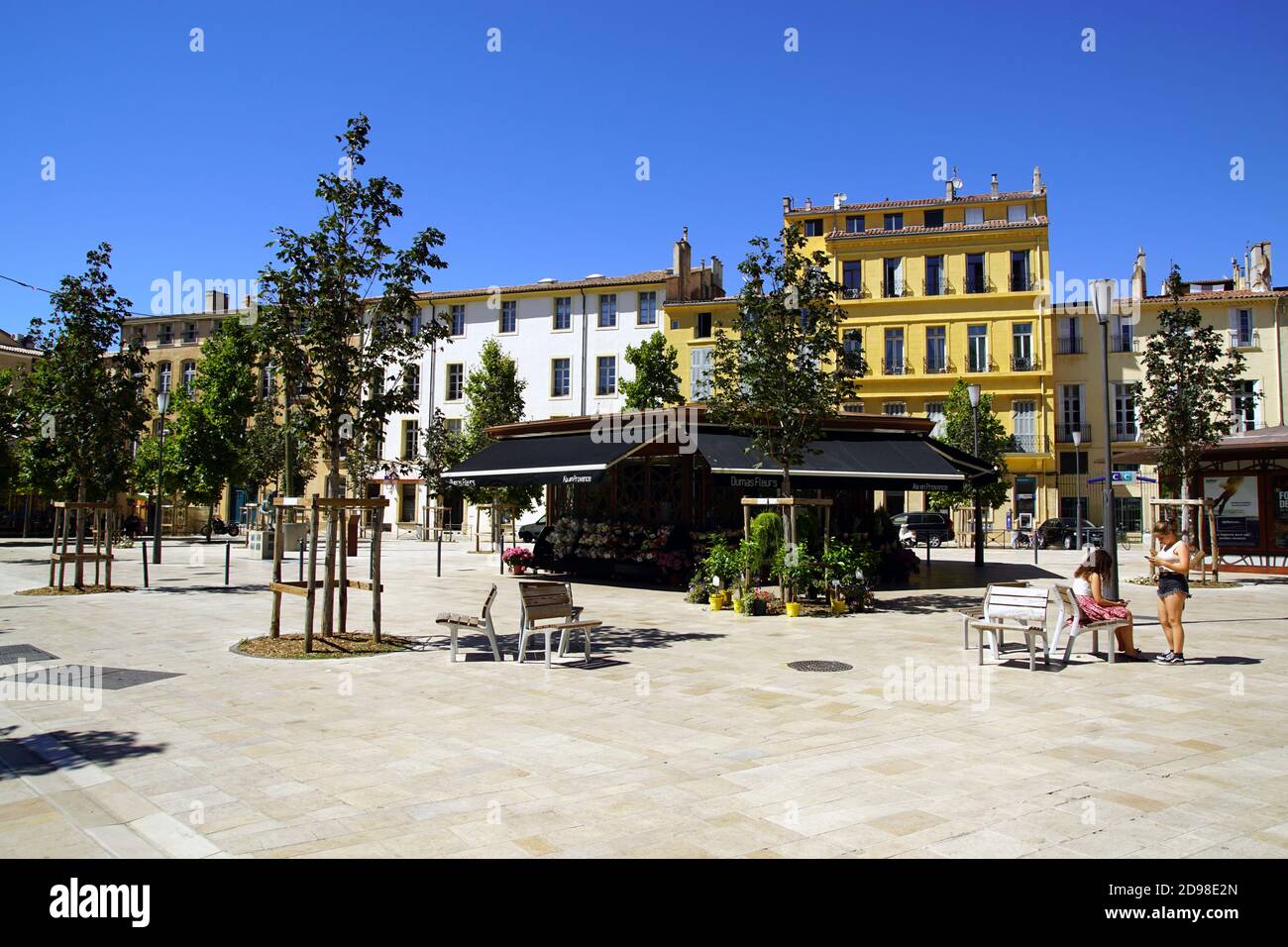 Jeanne d'Arc Square in Aix-en-Provence, France Stock Photo - Alamy