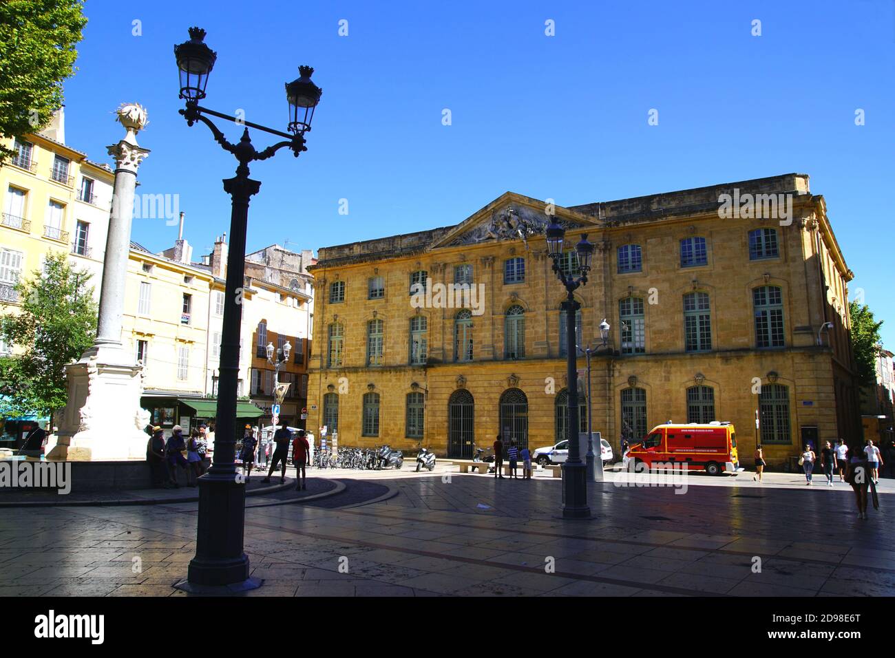 Town Hall Square in Aix-en-Provence, France Stock Photo - Alamy