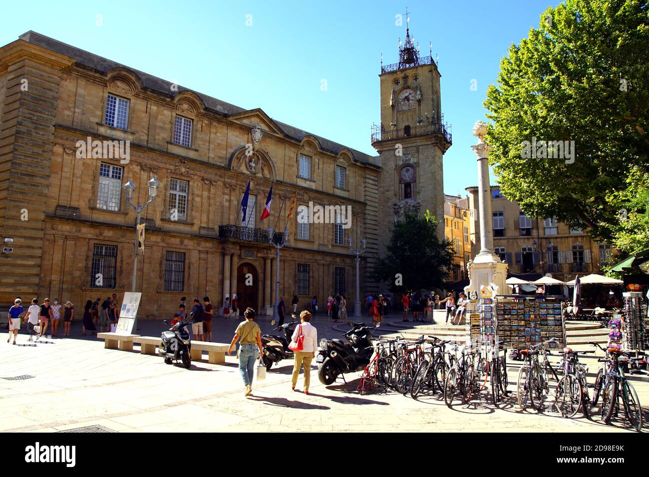 Town Hall Square in Aix-en-Provence, France Stock Photo - Alamy