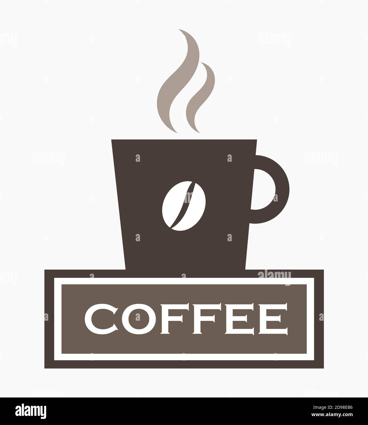 Coffee cup sign. Vector illustration Stock Vector Image & Art - Alamy