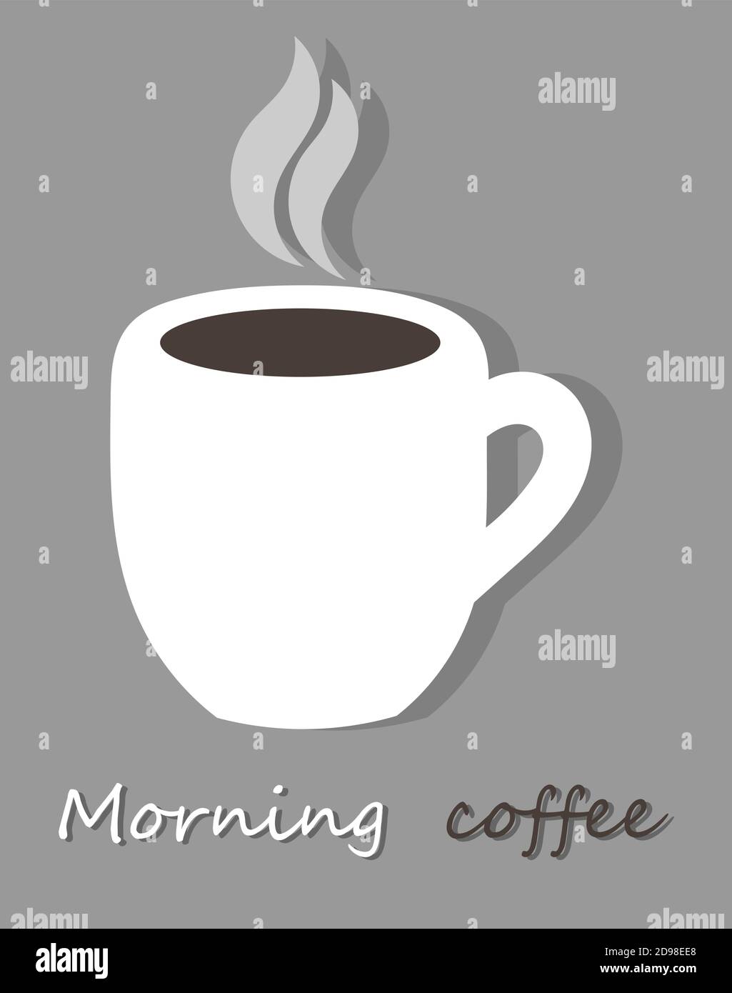 Morning cup of coffee. Vector illustration Stock Vector Image & Art - Alamy