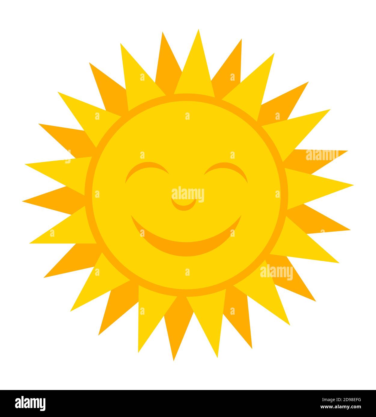 Smiling sun. Vector illustration Stock Vector Image & Art - Alamy