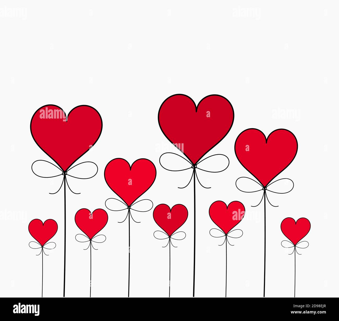 Valentines day cute hearts.Vector illustration Stock Vector Image & Art ...