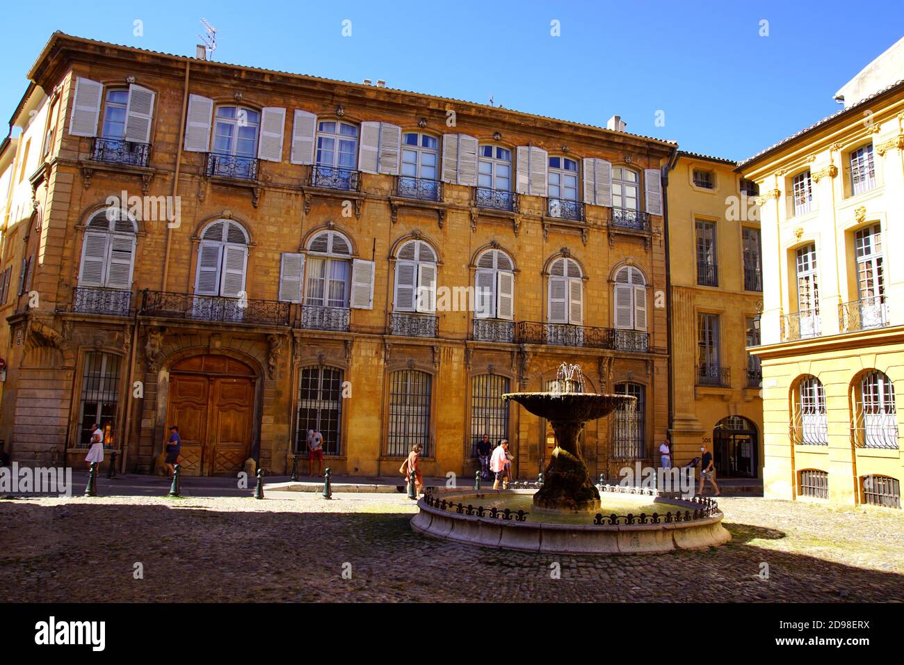 Albertas Square in Aix-en-Provence, France Stock Photo - Alamy