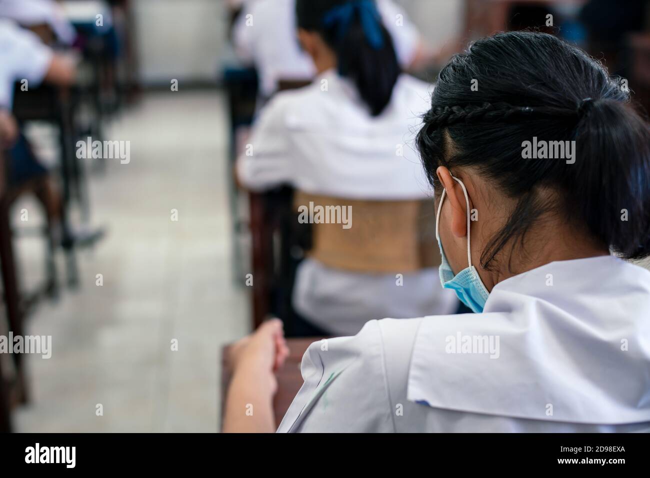Sick teacher in the classroom hi-res stock photography and images - Alamy