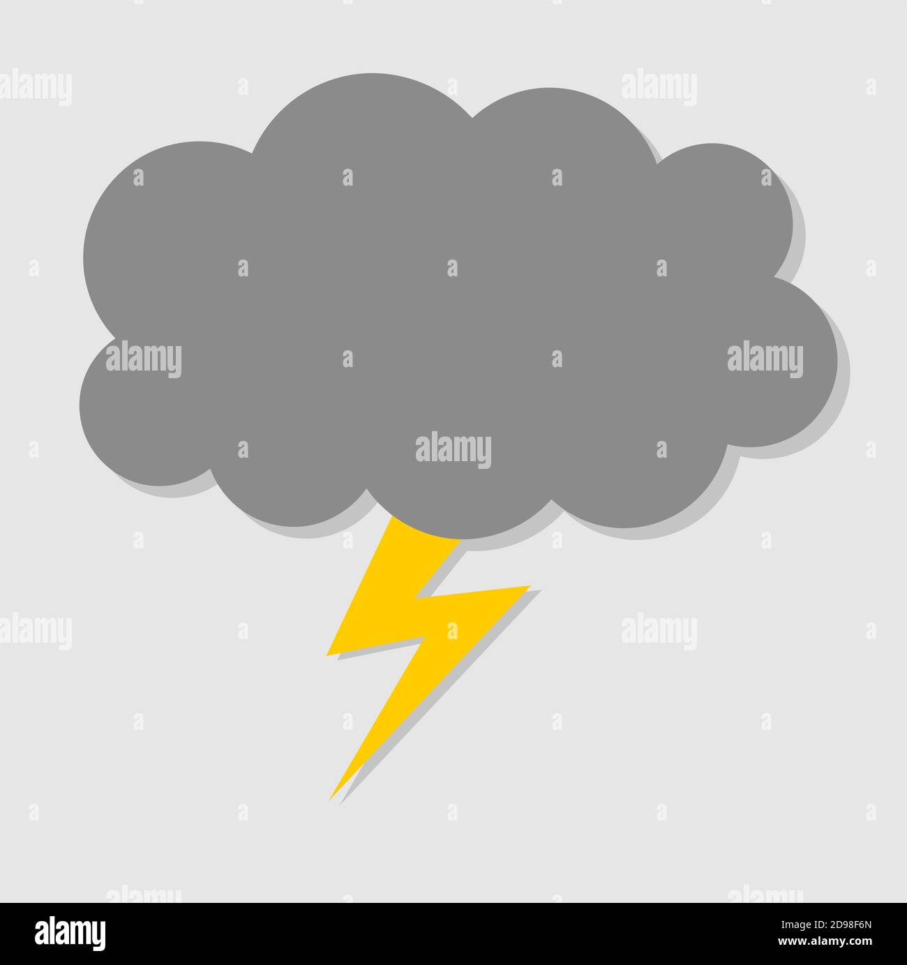 Bolt cloud. Vector illustration Stock Vector Image & Art - Alamy