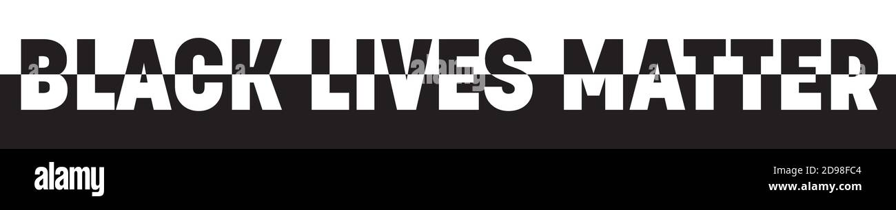 Wide high contrast banner of BLM, Black Lives Matter - protest movement ...