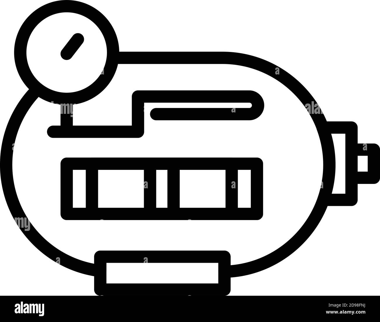 Electronic water pump icon. Outline electronic water pump vector icon ...