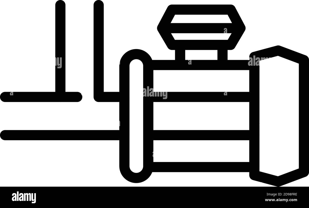 Compressor pump icon. Outline compressor pump vector icon for web ...