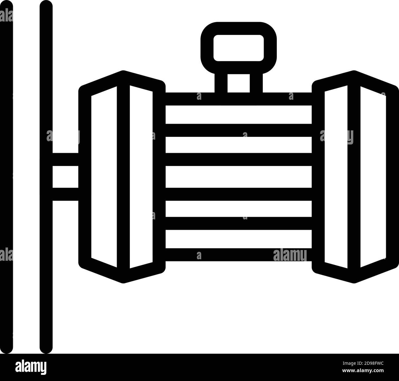 Hydraulic pump icon. Outline hydraulic pump vector icon for web design ...