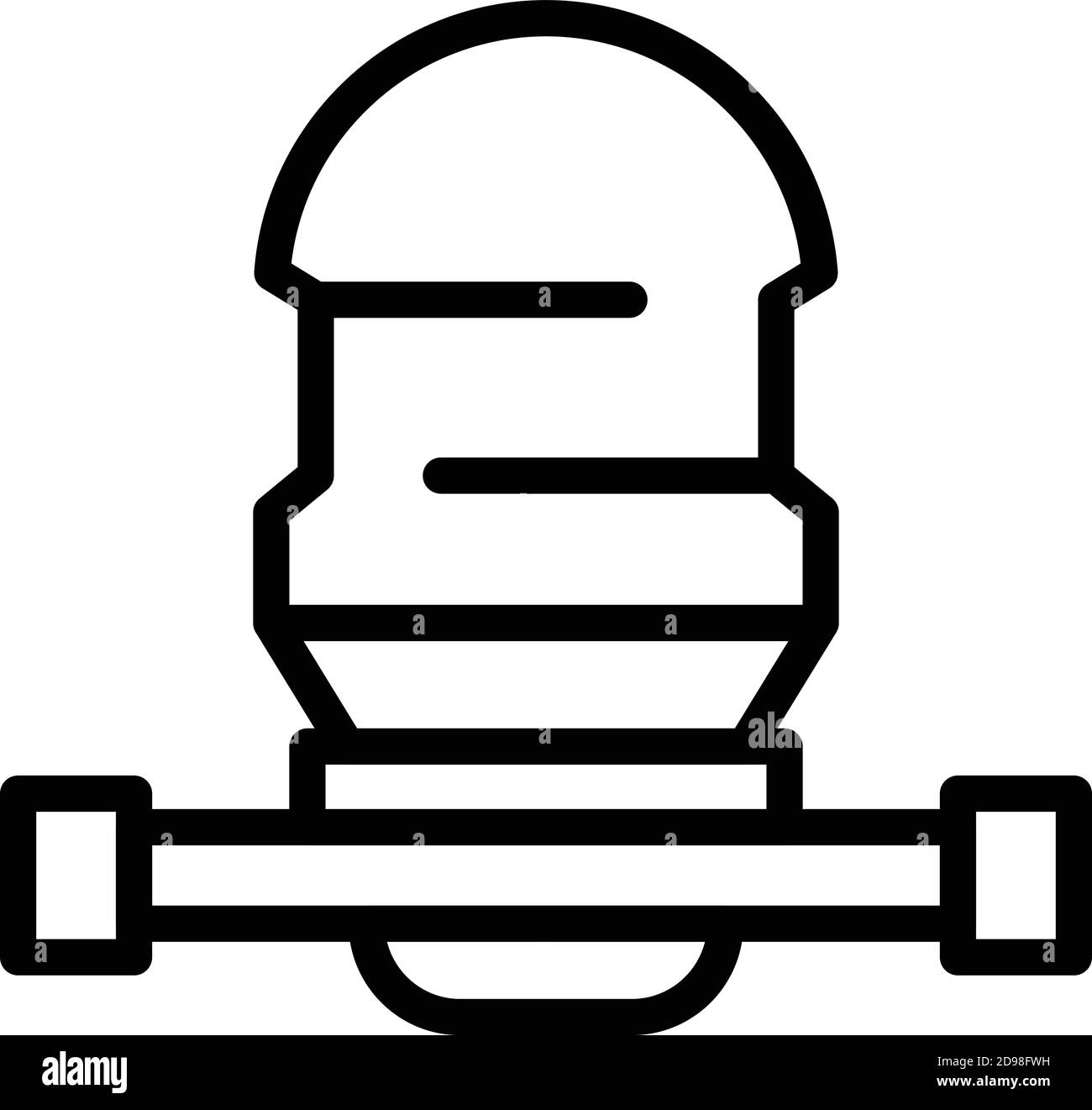 Water energy pump icon. Outline water energy pump vector icon for web ...