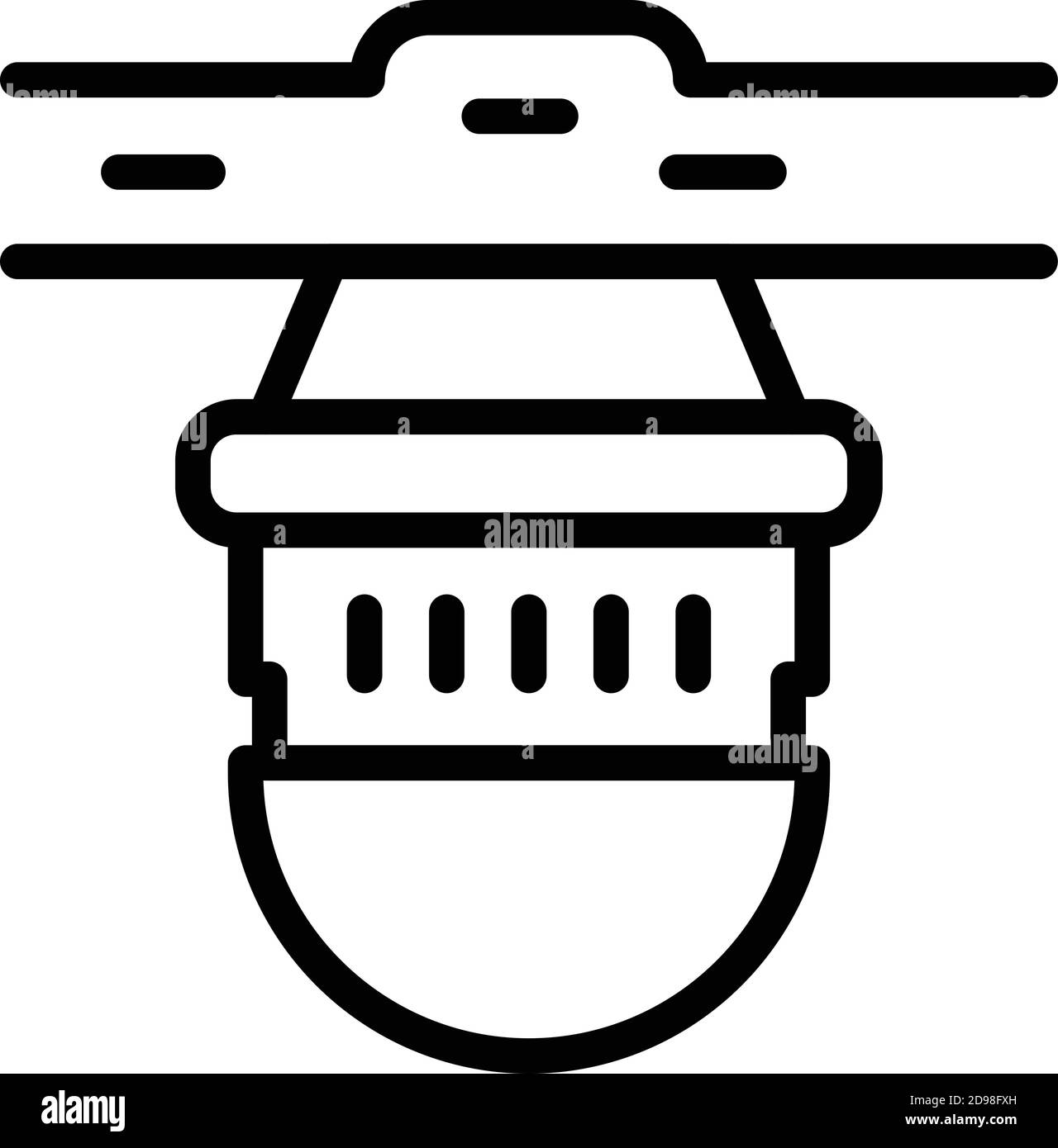 Circulator pump icon. Outline circulator pump vector icon for web ...