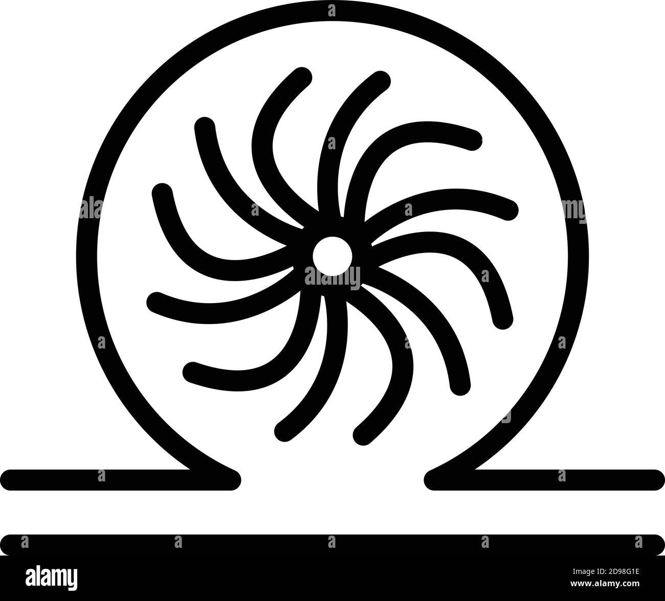 Pipeline pump icon. Outline pipeline pump vector icon for web design ...