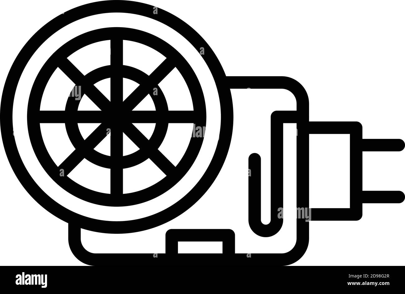 Sewage pump icon. Outline sewage pump vector icon for web design ...