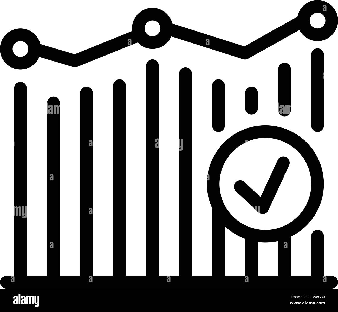 Analytics Icon Outline Analytics Vector Icon For Web Design Isolated On White Background Stock