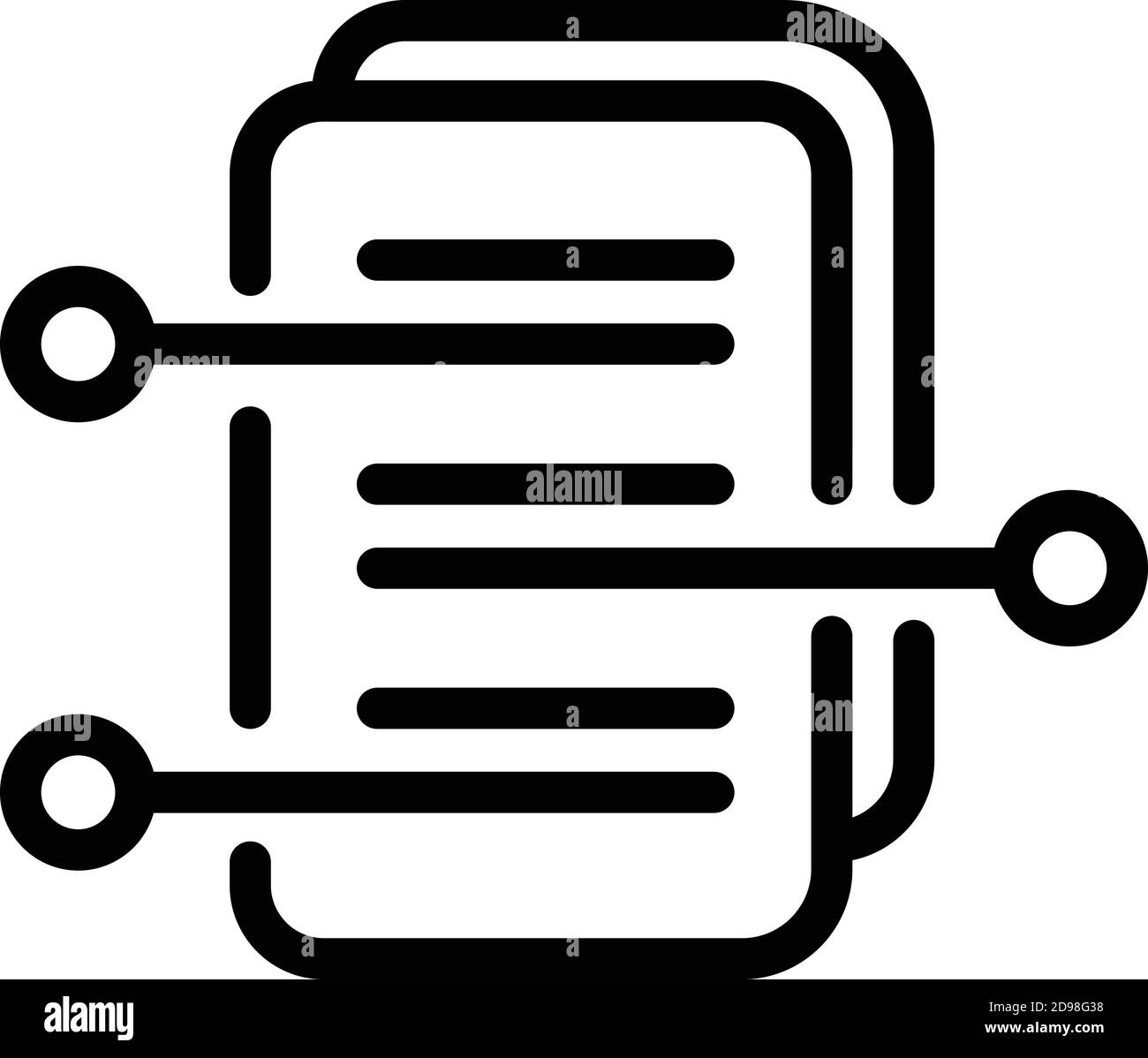 Assignment project icon. Outline assignment project vector icon for web ...