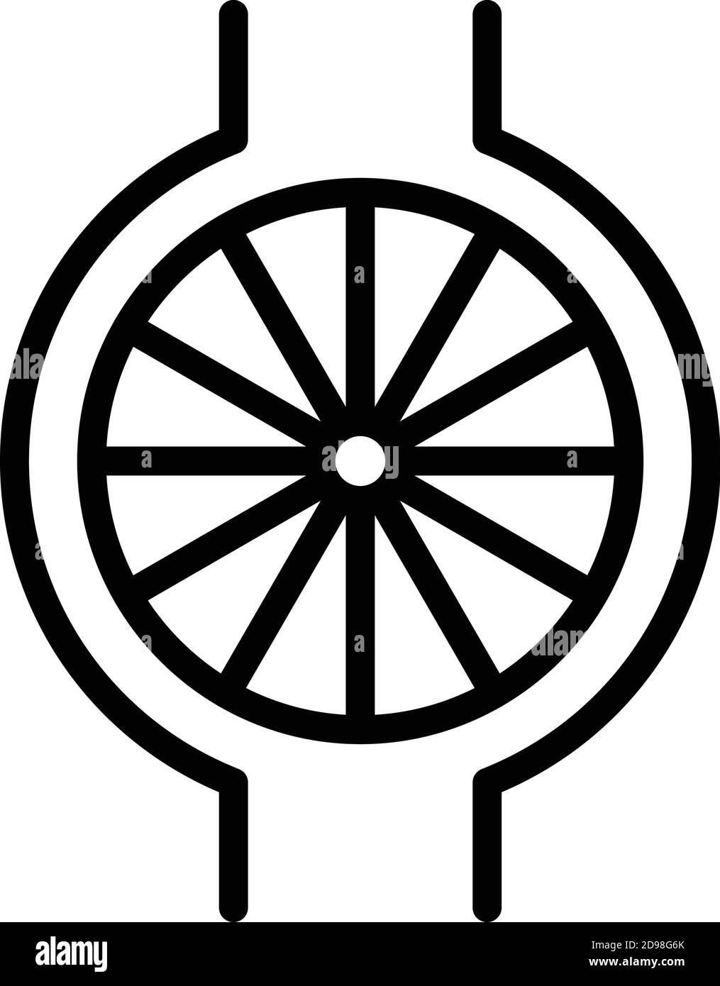 Pump station icon. Outline pump station vector icon for web design ...