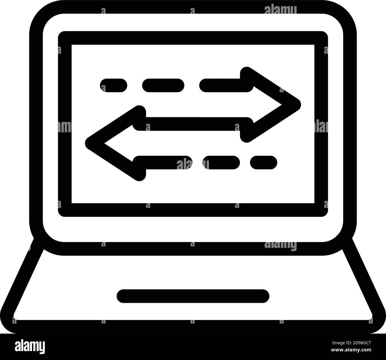 Digital Content Monetization Icon Outline Digital Content Monetization Vector Icon For Web