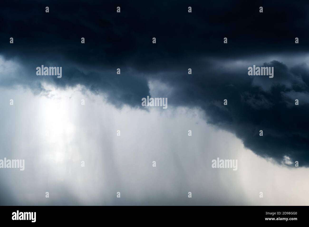 Blurred Photo of Severe Rain and Dark and Dramatic Storm Clouds Stock ...