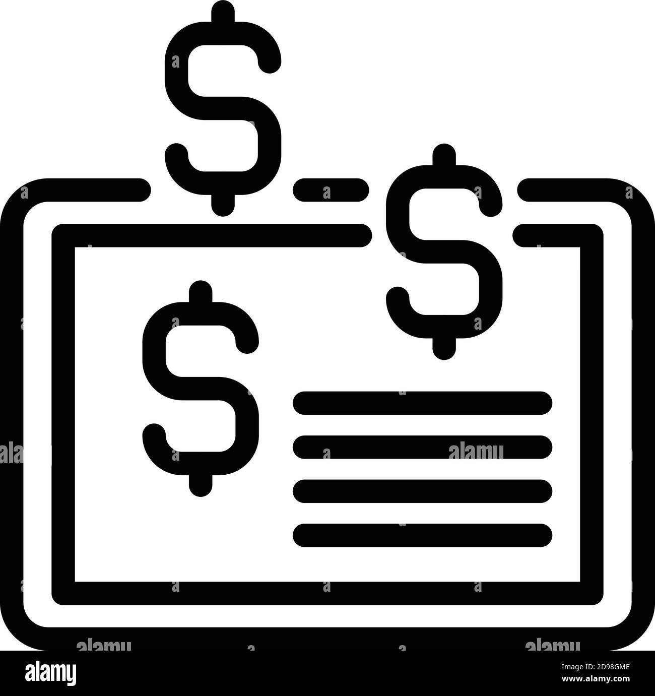 Traffic monetization icon. Outline traffic monetization vector icon for ...