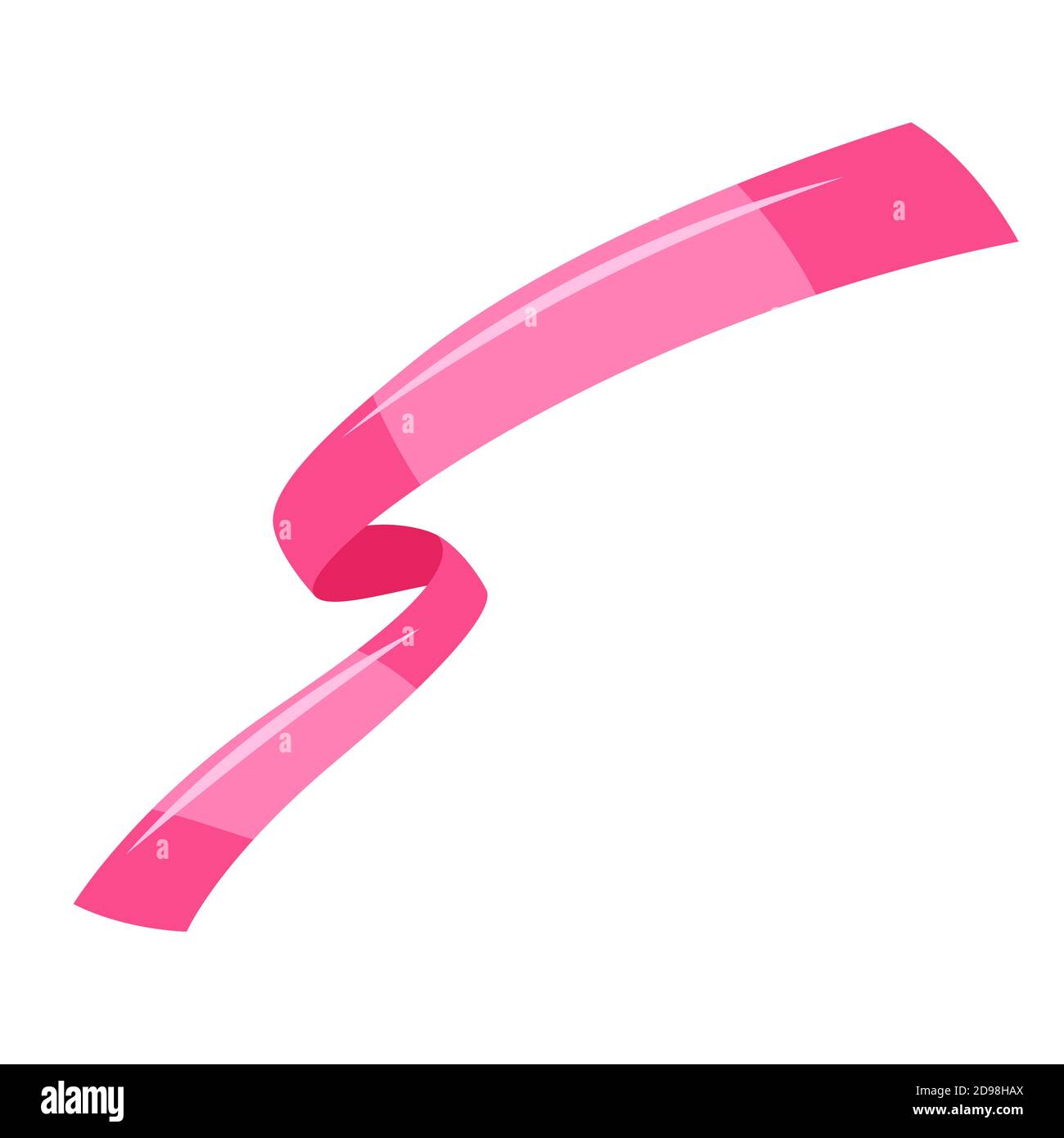 Decorative pink ribbon Stock Vector Image & Art - Alamy