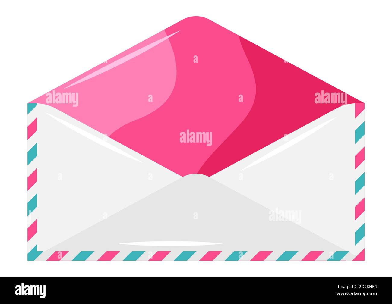 Decorative pink envelope Stock Vector Image & Art - Alamy