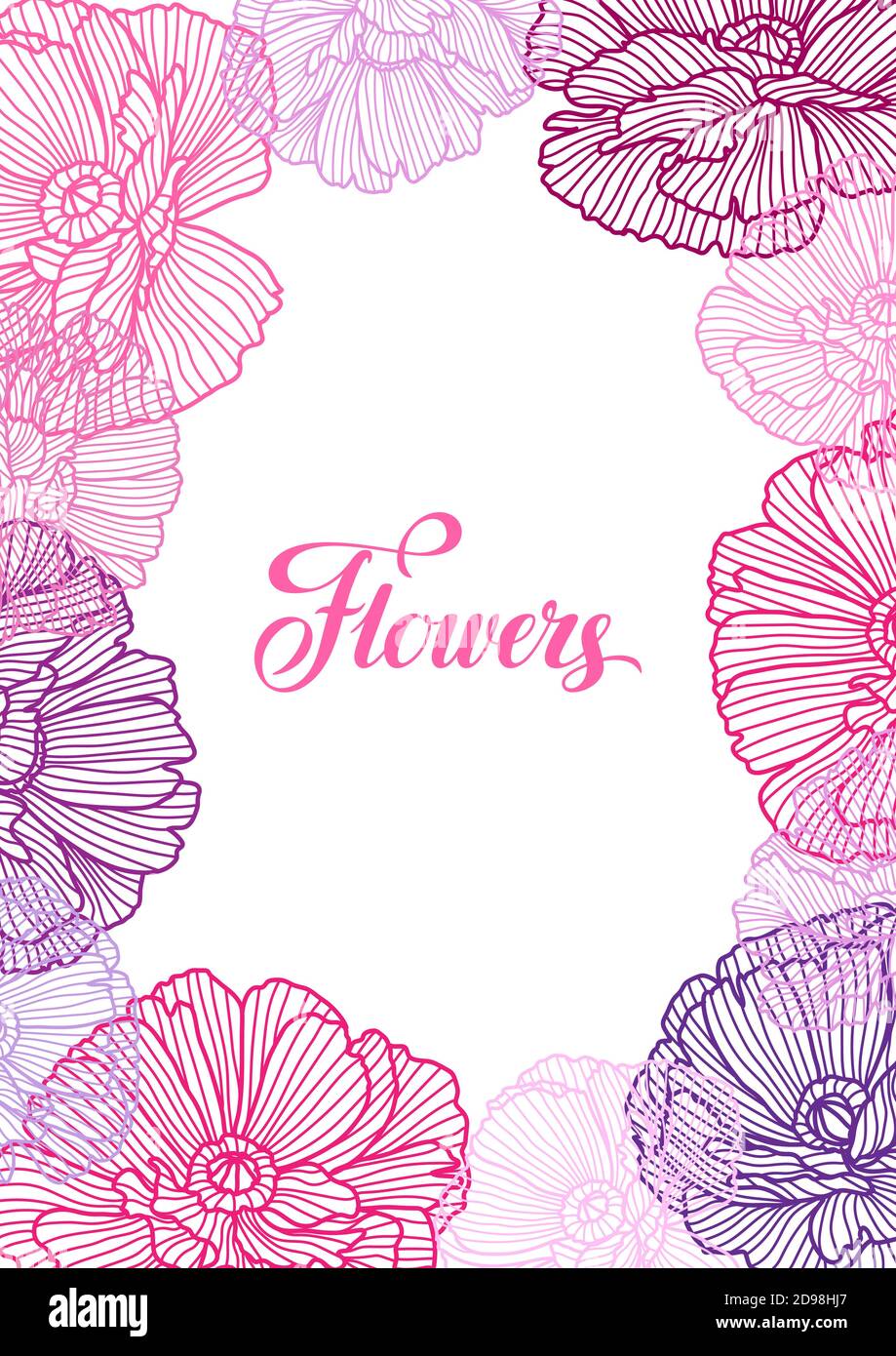 Wild field poppies Stock Vector Images - Alamy