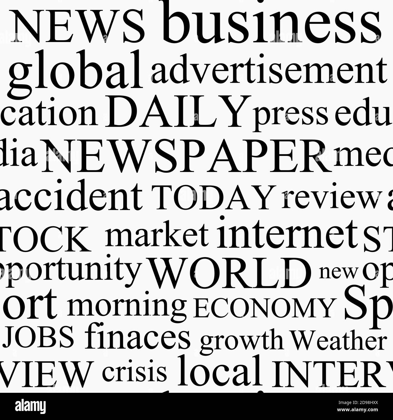 Newspaper seamless pattern. Vector illustration Stock Vector Image ...