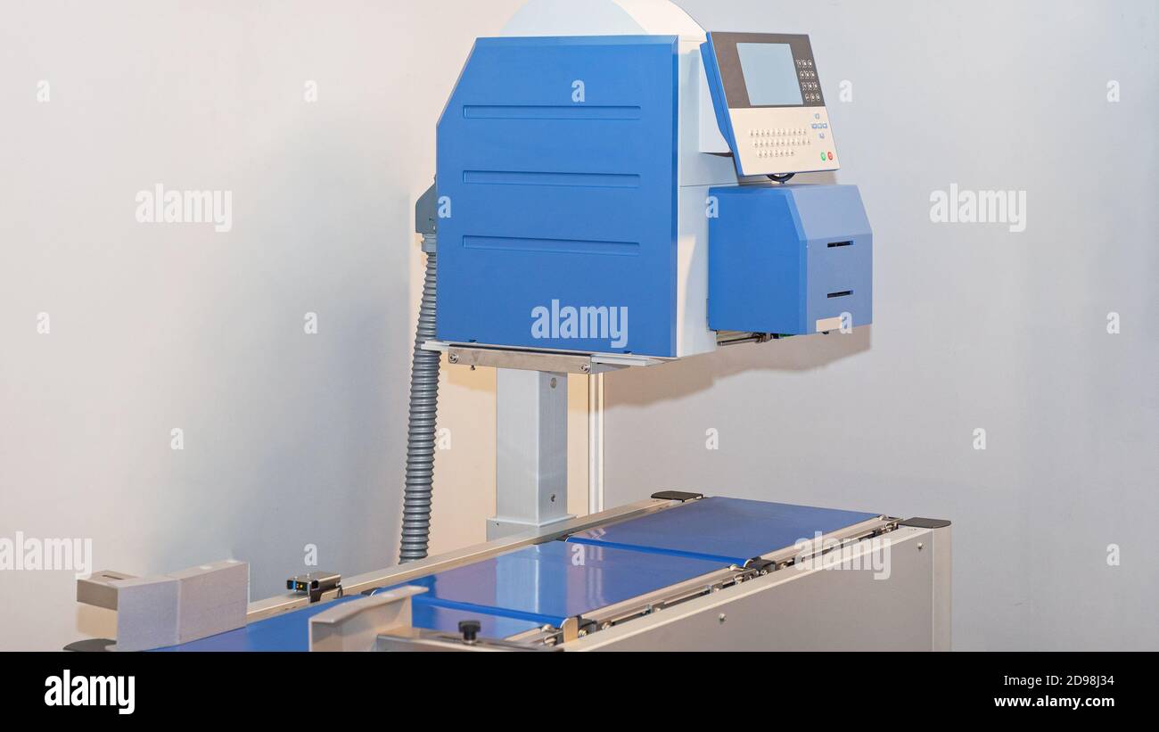 Automatic Weighing Terminal Scales at Production Line Conveyor Stock ...