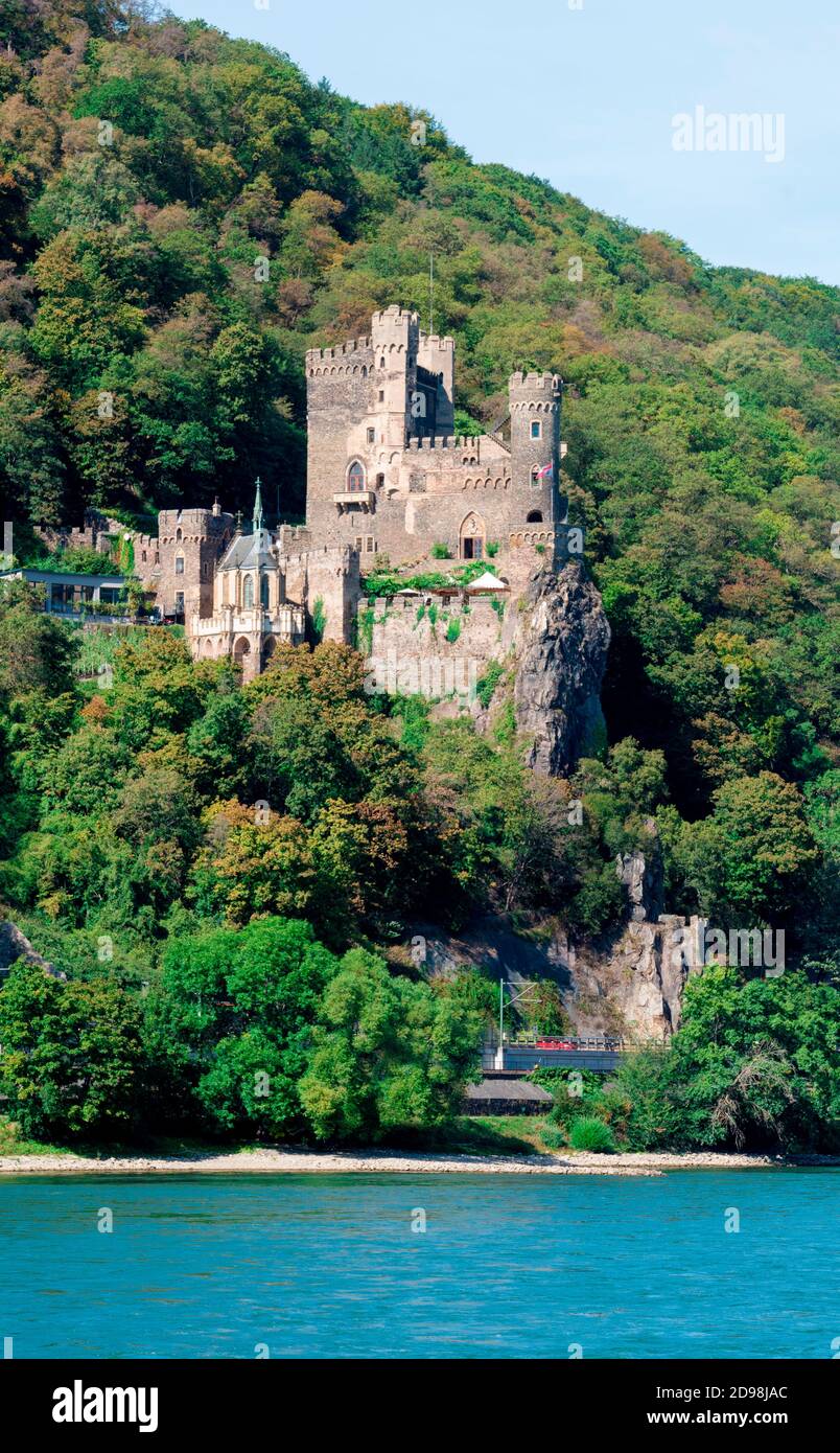 Rheinstein Castle photographing from the opposite side of the Rhine ...