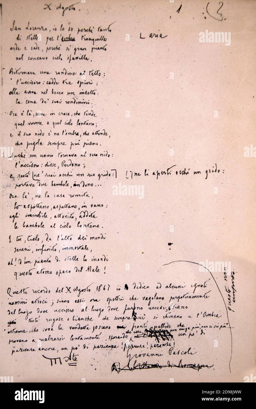 Italy Emilia Romagna San Mauro Pascoli - House of the italian poet ...
