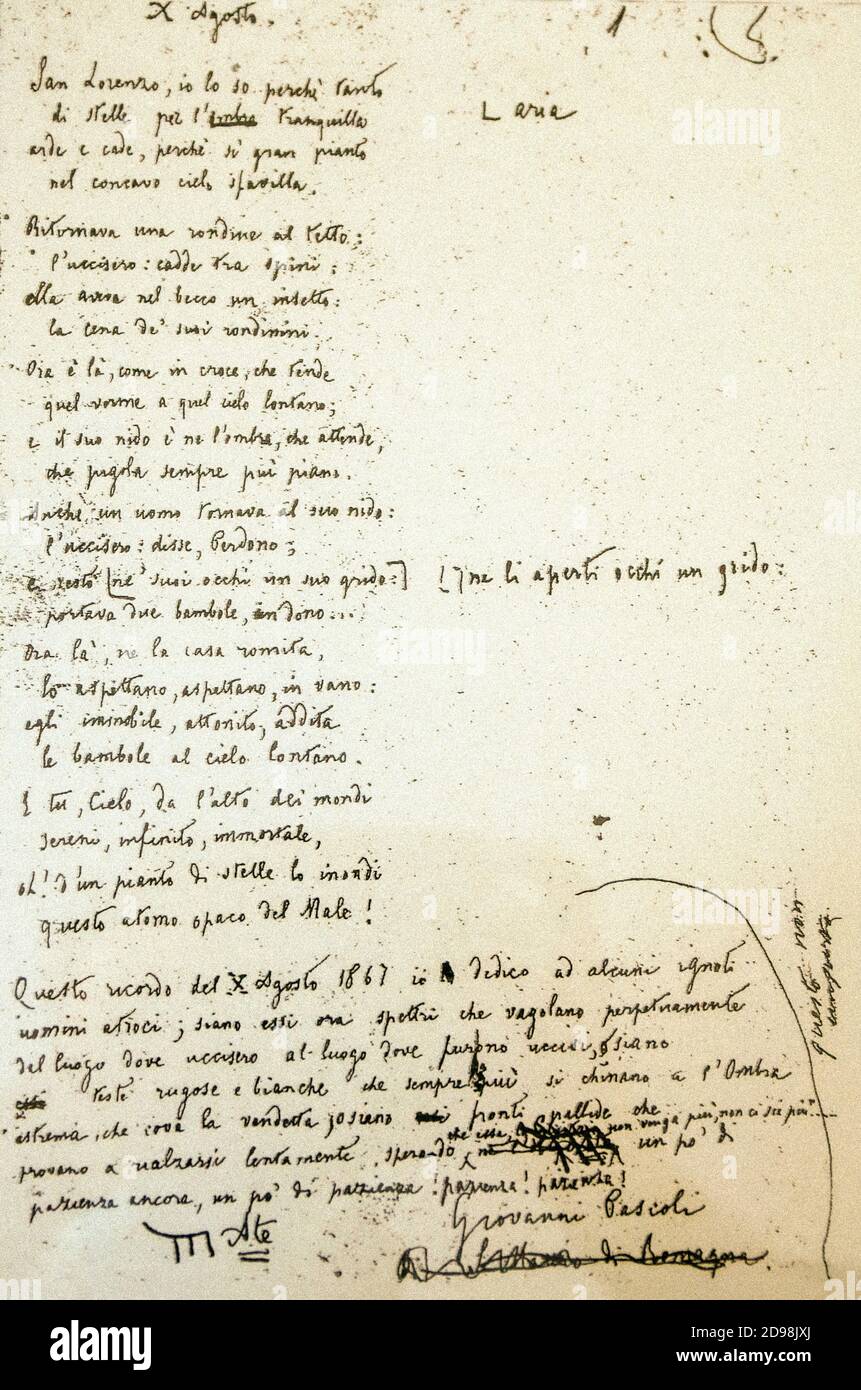 Italy Emilia Romagna San Mauro Pascoli - House of the italian poet ...
