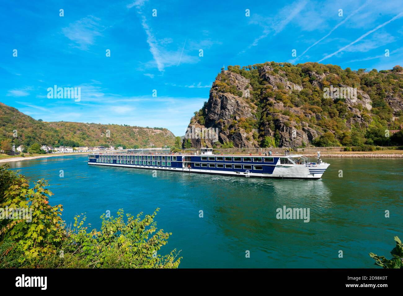 Lorelei Rock above the Rhine River, UNESCO World Heritage Site, Sankt ...