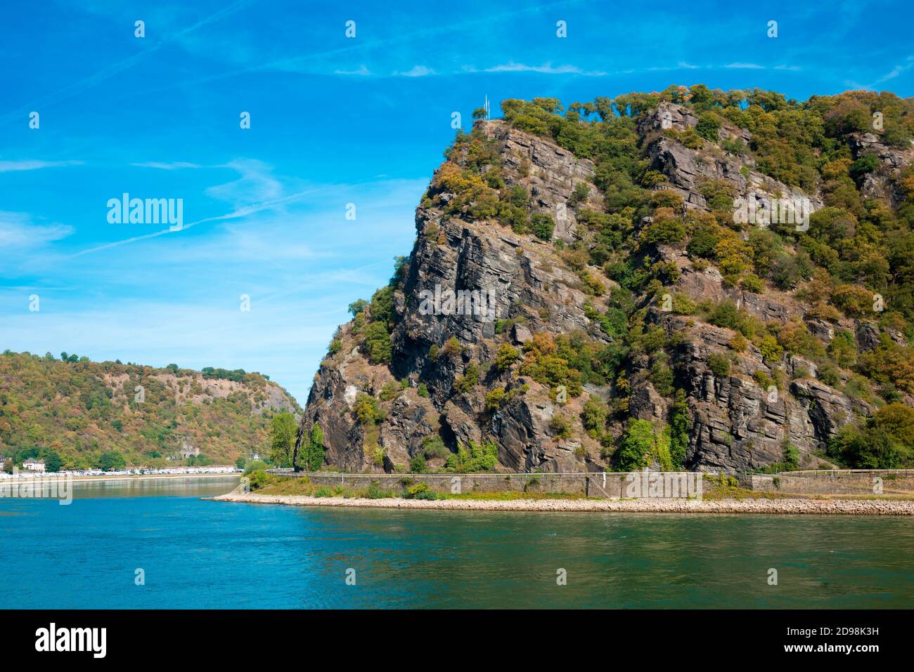 Lorelei Rock above the Rhine River, UNESCO World Heritage Site, Sankt ...
