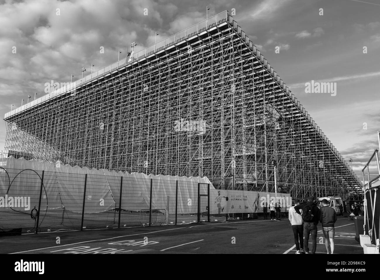 The Party Stand Old Trafford Stock Photo - Alamy