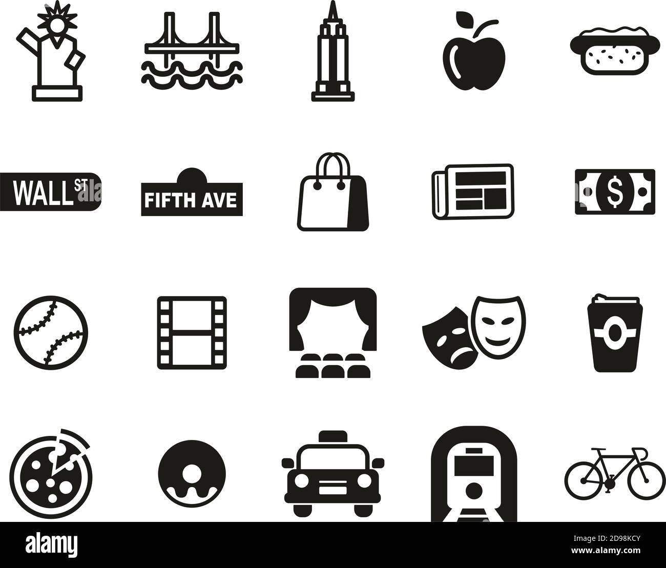 Food market new york Stock Vector Images - Alamy