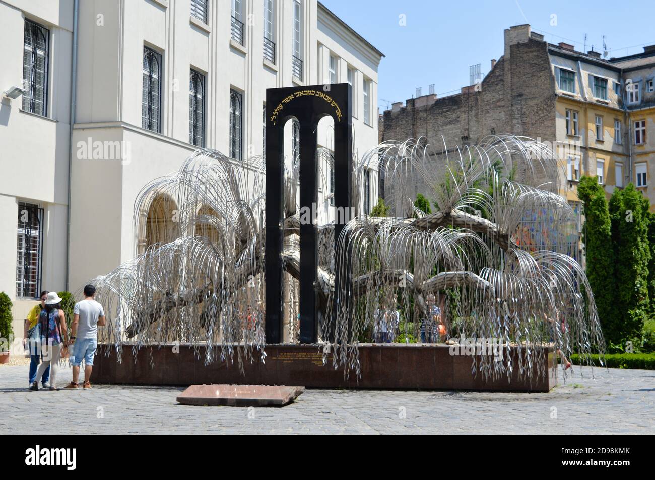 Tourists visit Raoul Wallenberg Holocaust Memorial Park, Memorial of ...