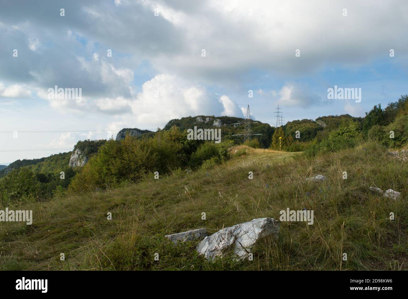 Beautiful view on the forests and mountains, preserved nature, taken in ...