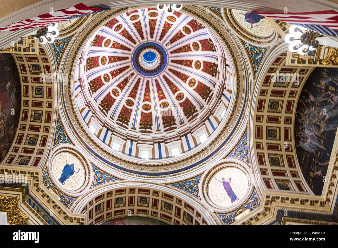 Ceiling of the Rotunda of the Pennsylvania State House Stock Photo - Alamy