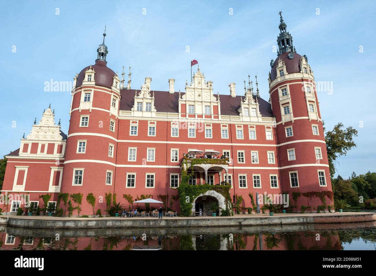 Muskau palace, Muskau Park, Upper Lusatia, Germany Stock Photo - Alamy