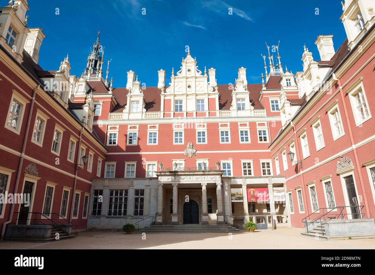 Muskau palace, Muskau Park, Upper Lusatia, Germany Stock Photo - Alamy