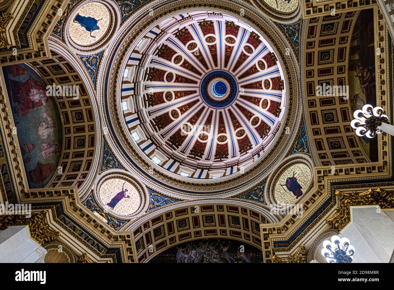 Ceiling of the Rotunda of the Pennsylvania State House Stock Photo - Alamy