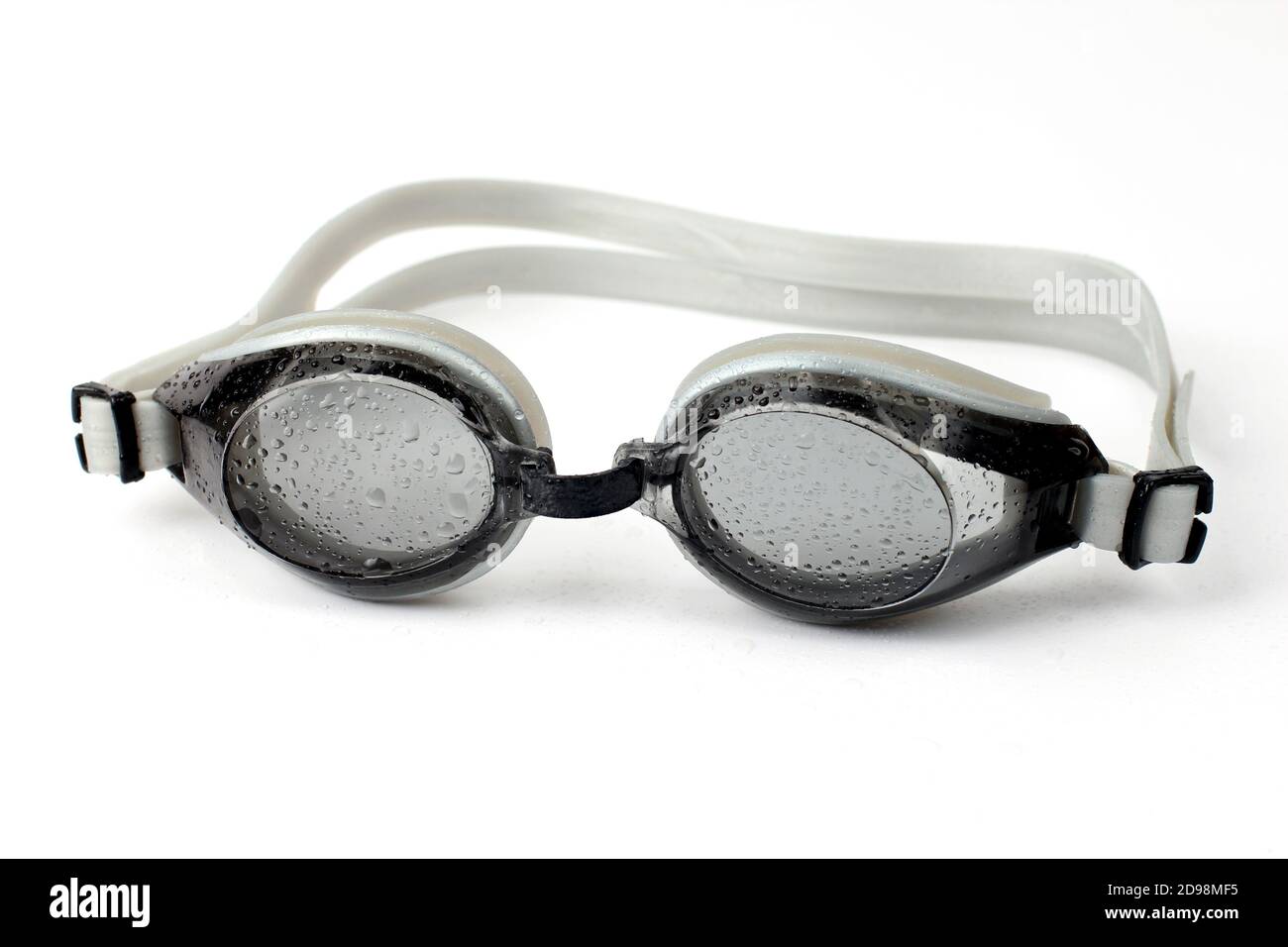 goggles for diving in water droplets on white background Stock Photo ...