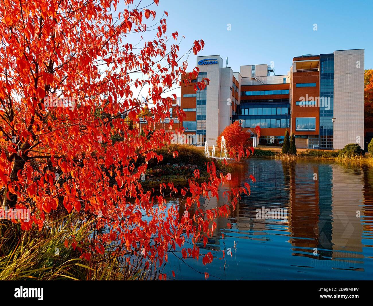 Espoo, Finland - October 1, 2019: Headquarters of the Orion corporation ...