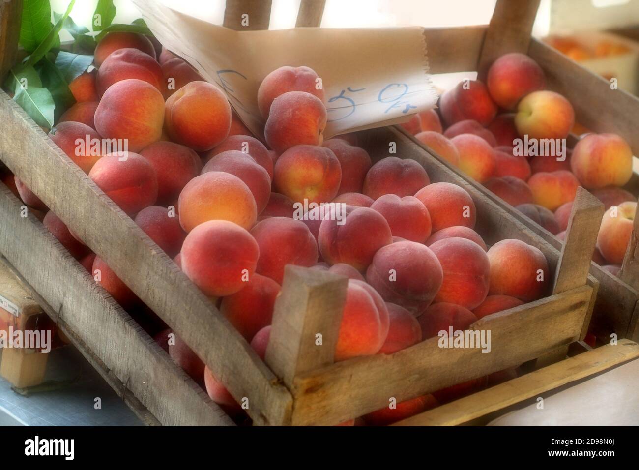Peach boxes hi-res stock photography and images - Alamy