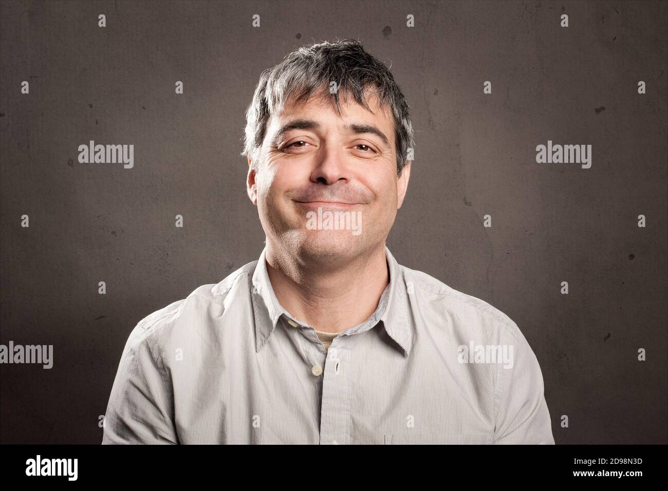 portrait of man with happy expression Stock Photo - Alamy