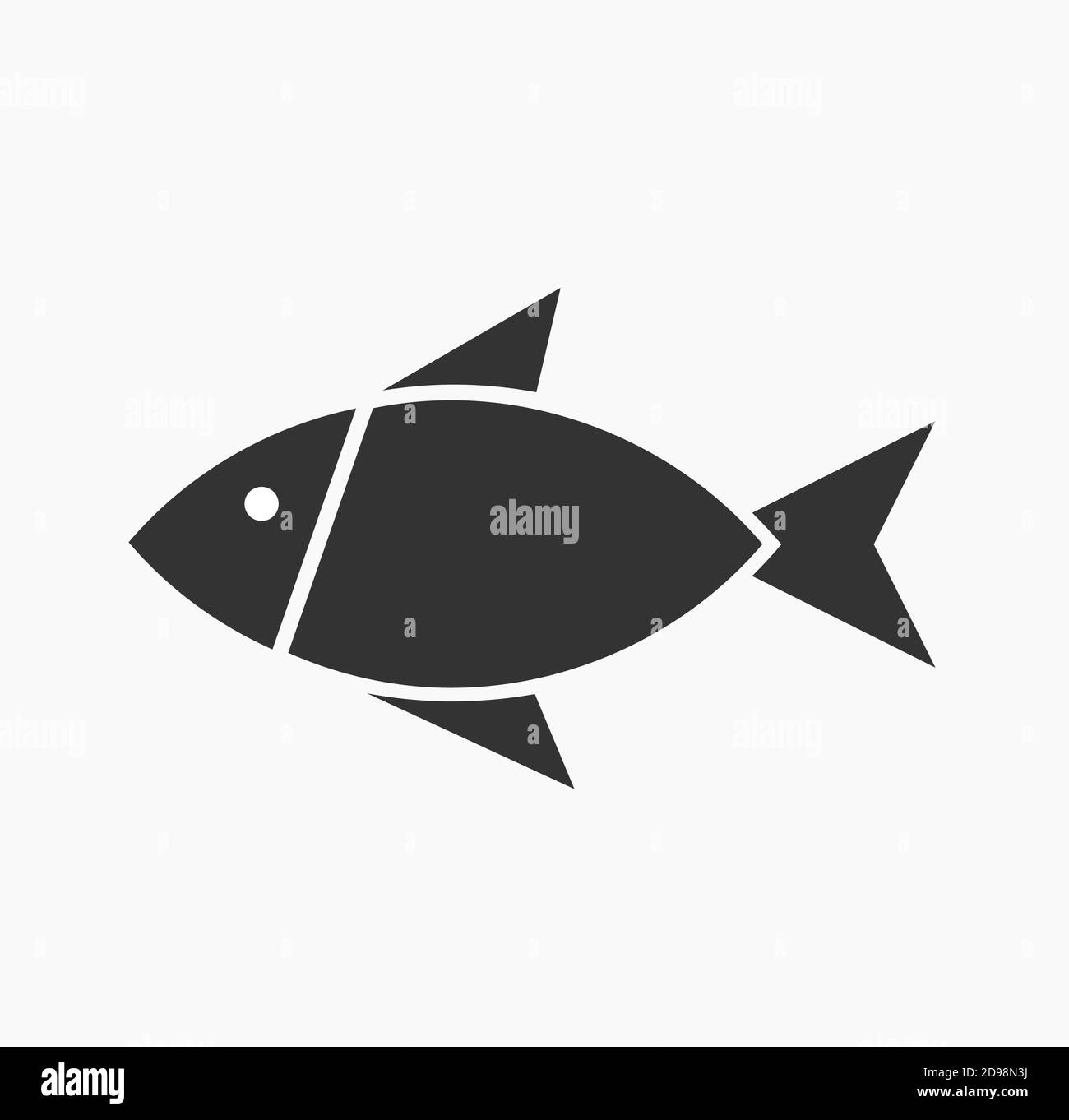 Symbolic fish icon. Vector illustration Stock Vector Image & Art - Alamy
