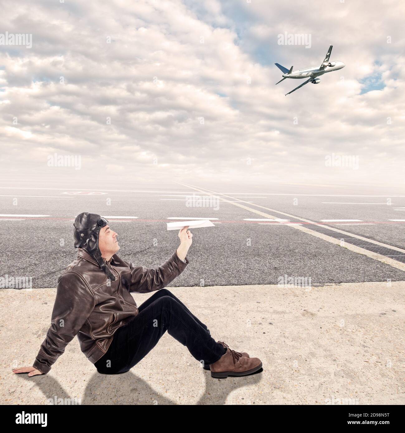 Male aviator hi-res stock photography and images - Alamy