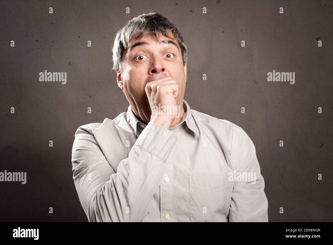 portrait of man with bored expression Stock Photo - Alamy
