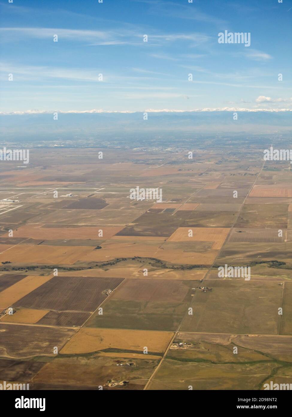 An Aerial View Of Peaks In The Rocky Mountains Near Denver